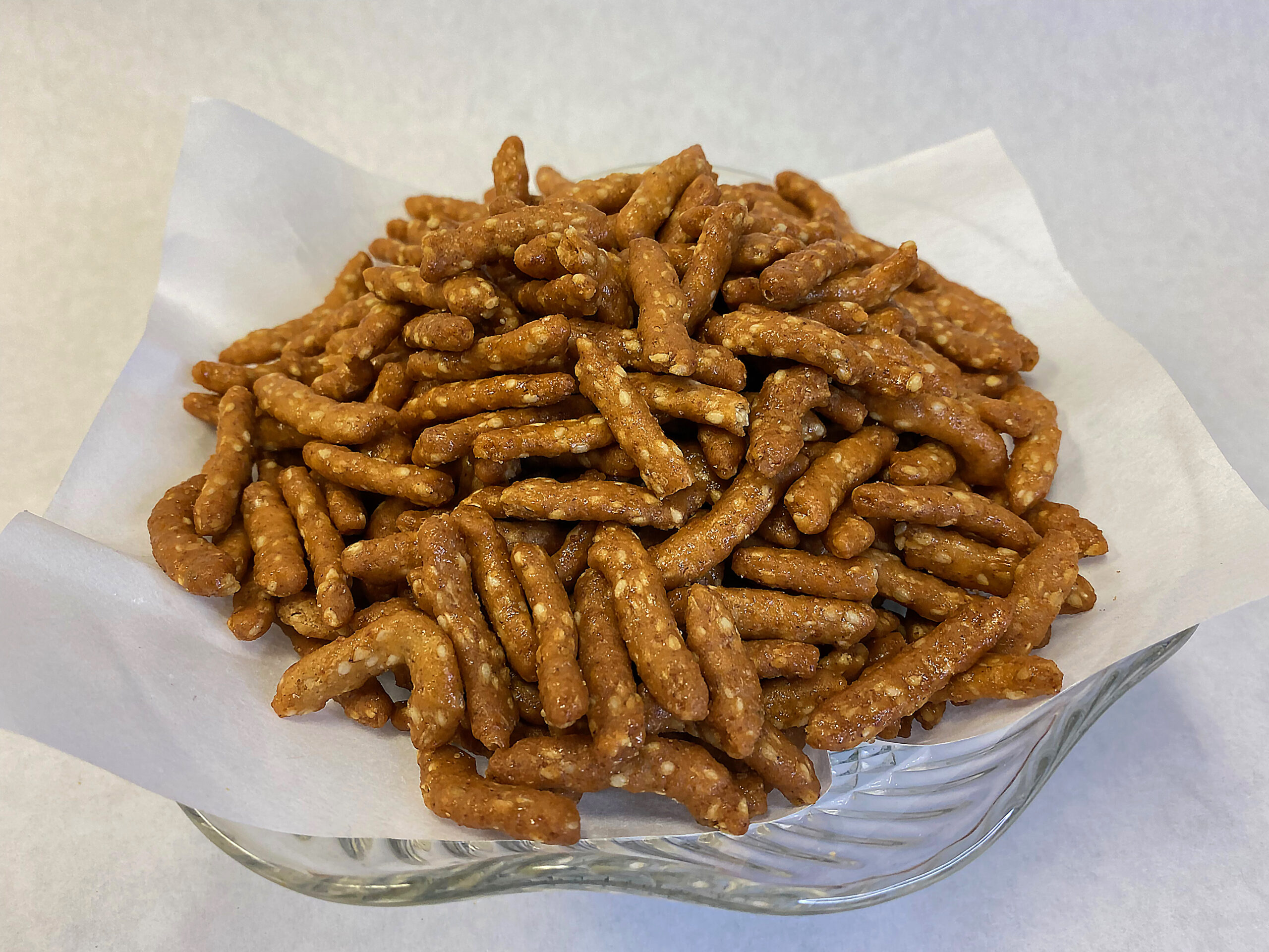 Honey Roasted Sesame Sticks – 8 oz. - Shute Pecan Company